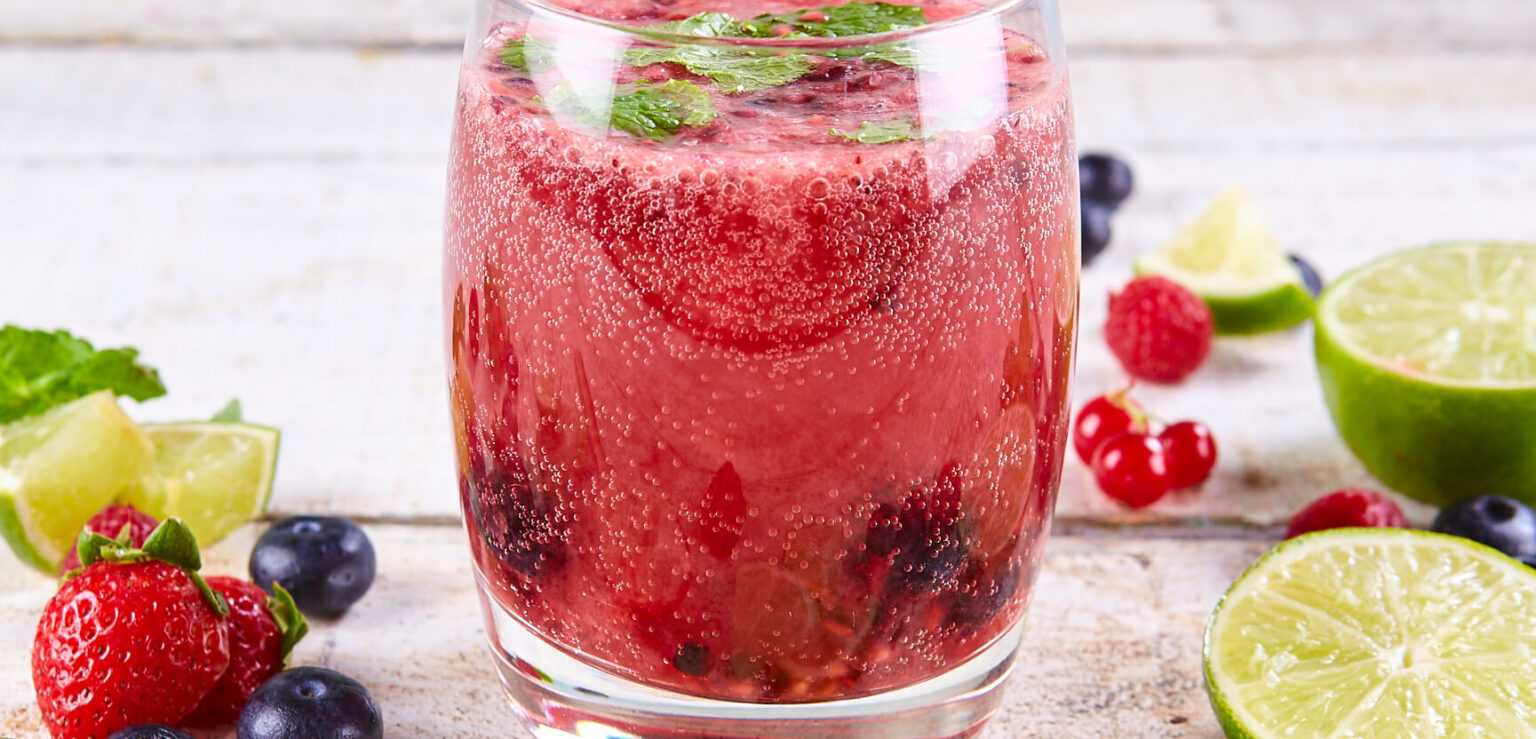 Mojito de Frutos Vermelhos e Lima – Sidul